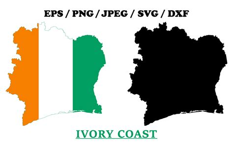 Ivory Coast National Flag Map Design Graphic By Terrabismail · Creative Fabrica
