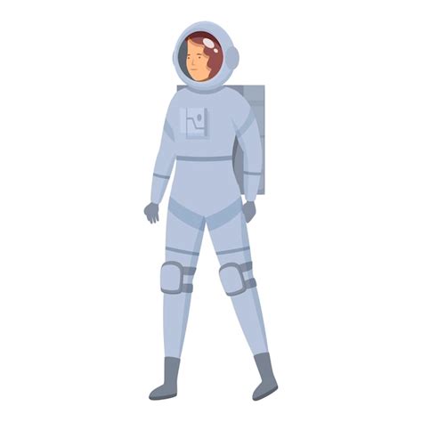 Premium Vector Young Female Astronaut Wearing Spacesuit Walking Exploring Space Mission