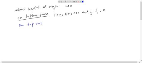 List The Point Coordinates For All Atoms That Are Associated With The Fcc Unit Cell Figure 31