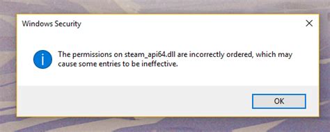 Permissions Issue With Steamapidll Steamapi64dll · Issue 210 · Rlabrecquesteamworksnet
