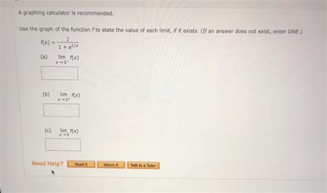 Solved A Graphing Calculator Is Recommended Use The Graph