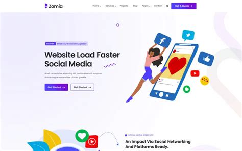 Social Marketing Html5 Template By Md Majedul Islam On Dribbble