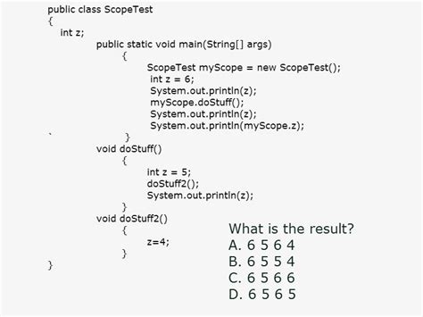 Ocjp Practice Question 23 Tech Me More