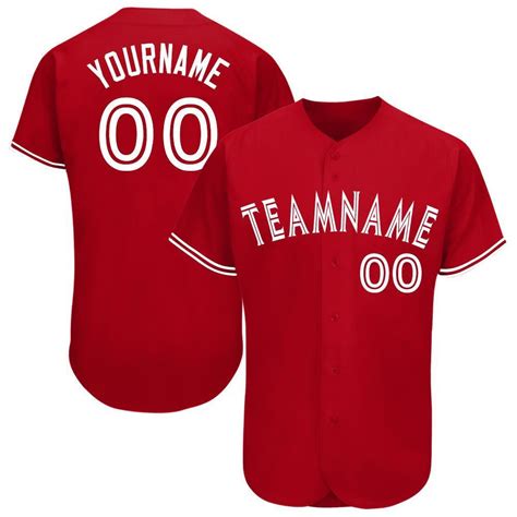 Custom Red White Baseball Jersey Bbjs0711 Joliebrand