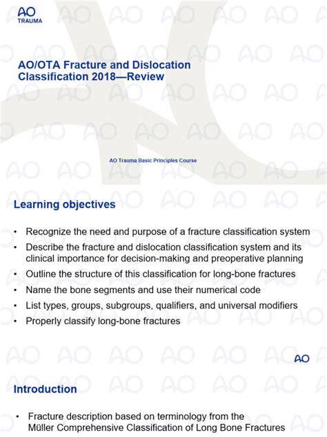 14 Ao Ota Classification Pdf Anatomical Terms Of Location