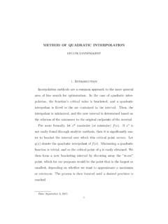 METHOD OF QUADRATIC INTERPOLATION Method Of Quadratic Interpolation Pdf PDF PRO