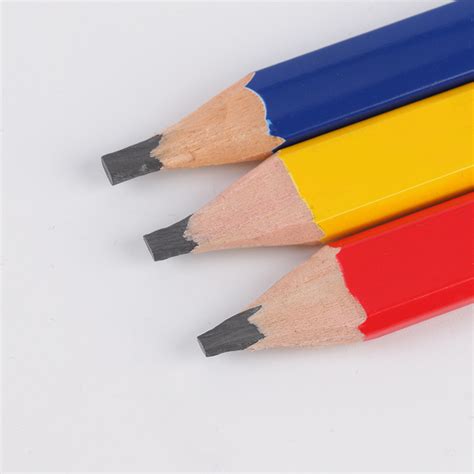 木工铅笔厂家定制软化杨木大八角hb木匠专用工地划线铅笔现货批发 阿里巴巴