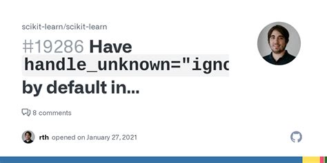 Have `handleunknownignore` By Default In Onehotencoder · Issue