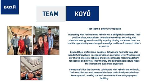 KoyŌ Consulting On Linkedin Startuphiring Teambonding Firstteam Career Opportunities