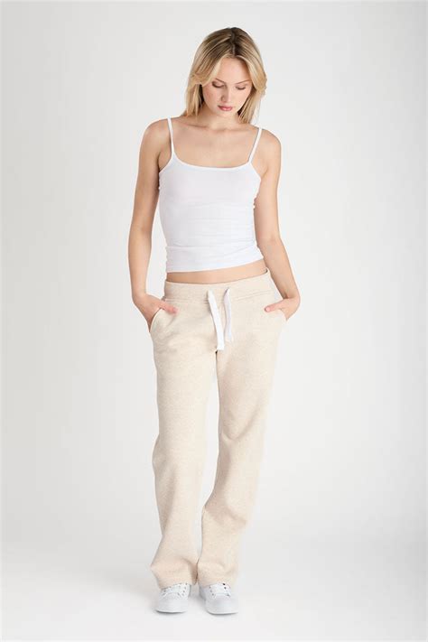 Sweatpants Girl Straight Latte Melange Russemerchno