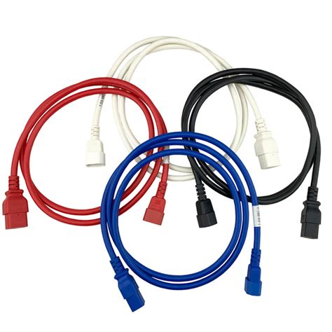 Iec C14 To C19 Cords Multiple Colors Lengths Signal Power