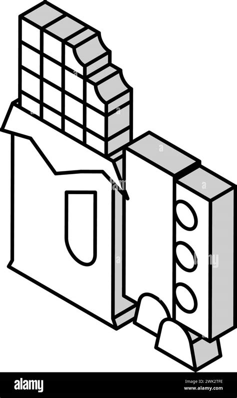 Chocolate Product Isometric Icon Vector Illustration Stock Vector Image