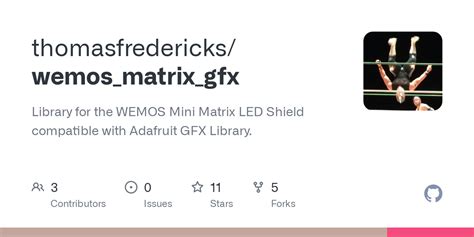 GitHub Thomasfredericks Wemos Matrix Gfx Library For The WEMOS Mini Matrix LED Shield