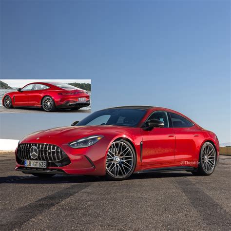 Rendering All New 2025 Mercedes Amg Gt 4 Door Coupé Steals Taycan Dna