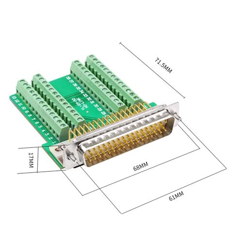 Db50 Solderless Connector D Sub 50 Pin Port Terminal Adapter Hdb50 Breakout Board With Nuts