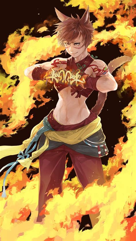 Commissioned My Friends Monk For Her Birthday Art By Robustaart R Ffxiv