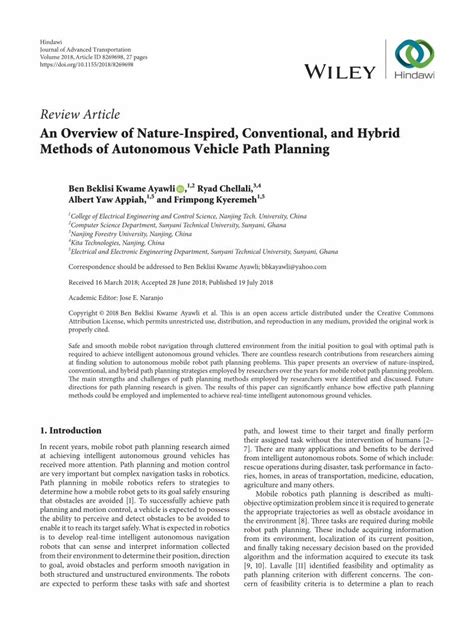 Pdf An Overview Of Nature Inspired Conventional And Hybrid