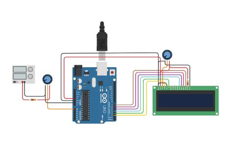 circuit design voltmeter using arduino tinkercad