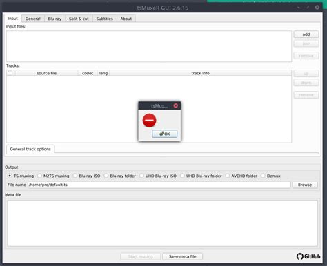 Tsmuxer Not Found · Issue 63 · Justdan96tsmuxer · Github