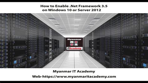 How To Enable Net Framework 35 On Windows 10 Or Server 2012 Youtube