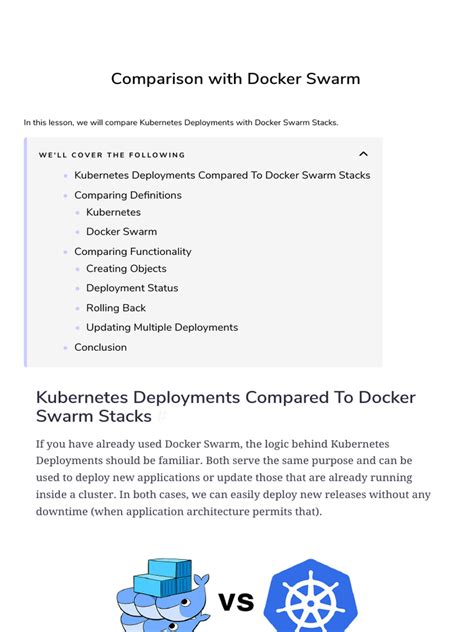 54 Comparison With Docker Swarm Download Free Pdf Information