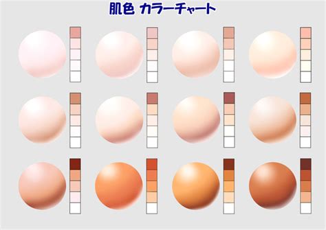 肌色の色見本 pixiv年鑑 β
