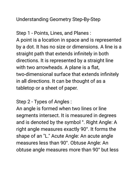 SOLUTION Understanding Geometry Step By Step Studypool