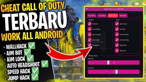 Cheat Codm Terbaru Apk Mod Menu Codm Garena Vip Golden Wallhack Aimbot Call Of Duty Mobile
