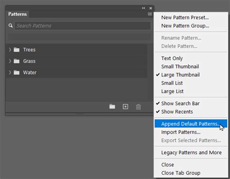 How To Make A Duplicate Of A Pattern Preset Adobe Community 14419178