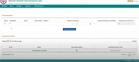 EPFO E Nomination Process Vakilsearch