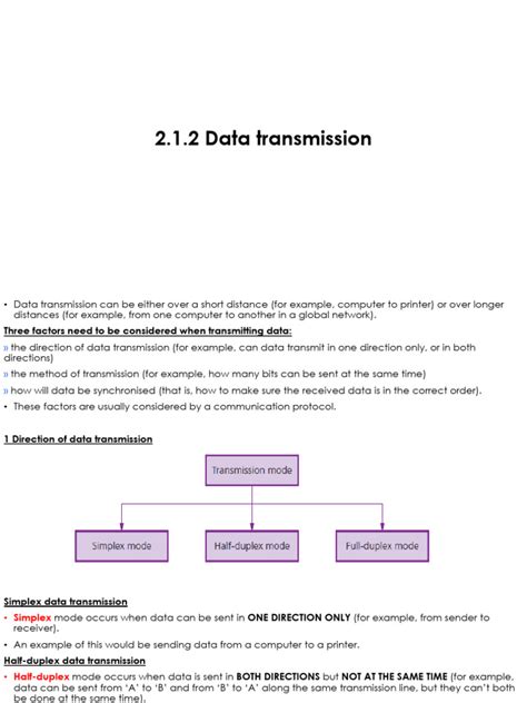 2 1 2 Data Transmission Pdf Duplex Telecommunications Usb