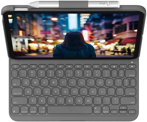 Logitech Slim Folio Keyboard And Case For Ipad 10th Generation Solid Build Long Lasting