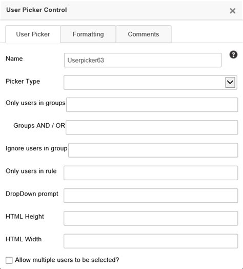 Input Controls