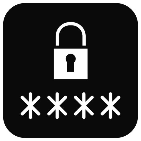 Premium Vector Password Vector Illustration