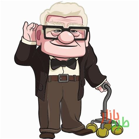 خرید و قیمت وکتور نقاشی پیرمرد کارتون آپ ترب