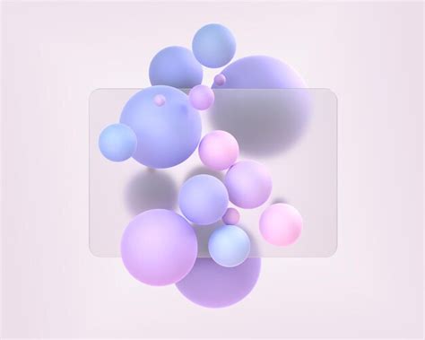 Композиция в стиле стекломорфизма 3d визуализация пластина из матового стекла с эффектом