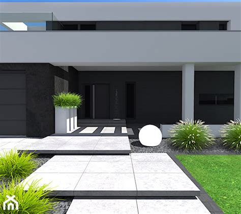 Projekt ogród nowoczesny Ogród FLORI ARCH Ogrody Projekty Opolskie homebook