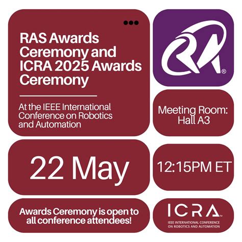 Icra2025 Ieee Ras Awardsceremony Robotics Automation Ieee