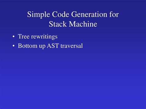 Ppt Code Generation Simple Register Allocation Powerpoint
