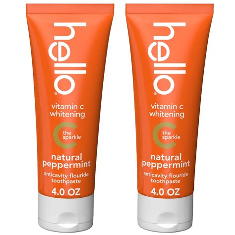Hello Vitamin C Whitening Toothpaste With Fluoride Teeth