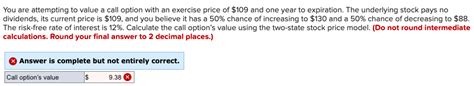 Solved You Are Attempting To Value A Call Option With An Chegg Com