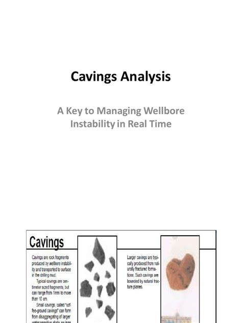 caving analysis pdf borehole applied and interdisciplinary physics