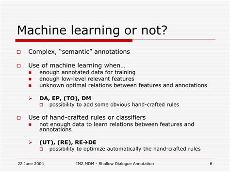 Ppt Shallow Dialogue Processing Using Machine Learning Algorithms Or Not Powerpoint
