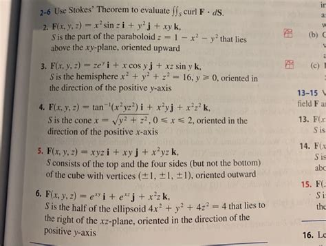 Solved In Use Stokes Theorem To Evaluate F Curl F DS Chegg