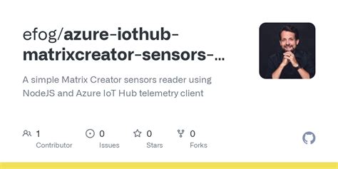 Github Efogazure Iothub Matrixcreator Sensors Reader A Simple