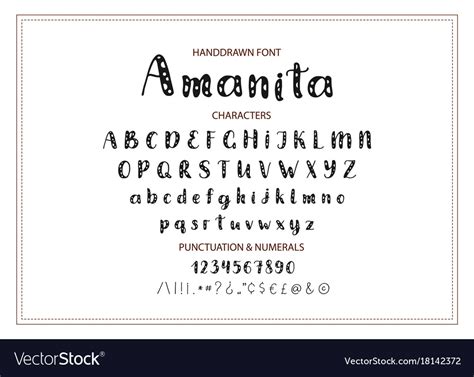 Handdrawn Script Font Display Sty Royalty Free Vector Image