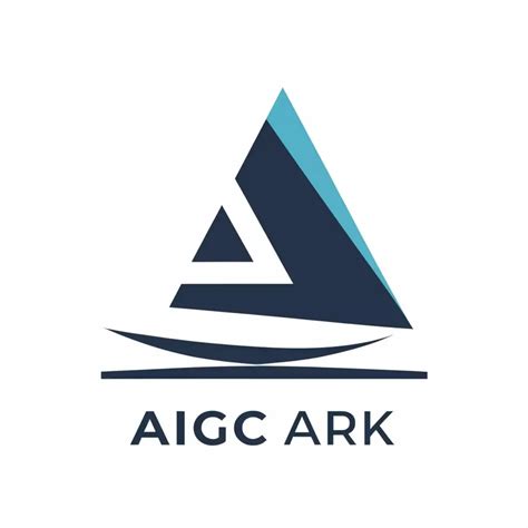 Logo Design For Aigc Ark Minimalistic Sailboat And Letter A Symbol For