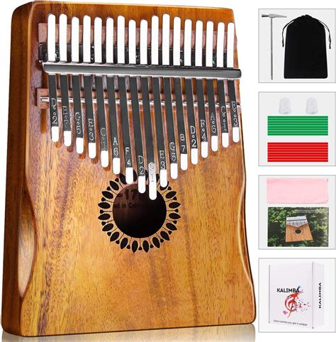 Newlam Kalimba Thumb Piano 17 Keys Portable Mbira Finger