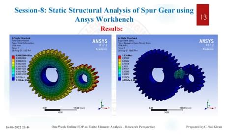 Session 8 Static Structural Analysis Of Spur Gear Using Ansys Workbench Pdf