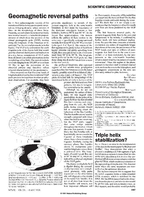 Pdf Geomagnetic Reversal Paths